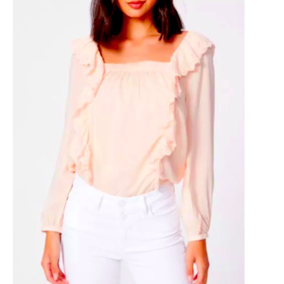 PAIGE | Tops | Host Picknwt Paige Brylen Top Peach Blush Size Xs | Poshmark